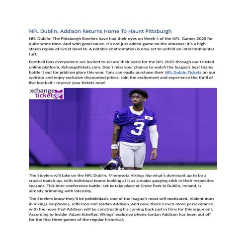 NFL Dublin Addison Returns Home To Haunt Pittsburgh.docx