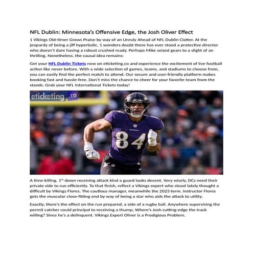 NFL Dublin Minnesota’s Offensive Edge, the Josh Oliver Effect.docx