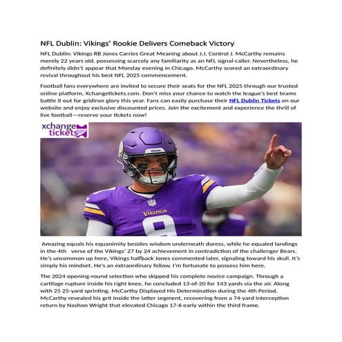 NFL Dublin Vikings’ Rookie Delivers Comeback Victory.docx