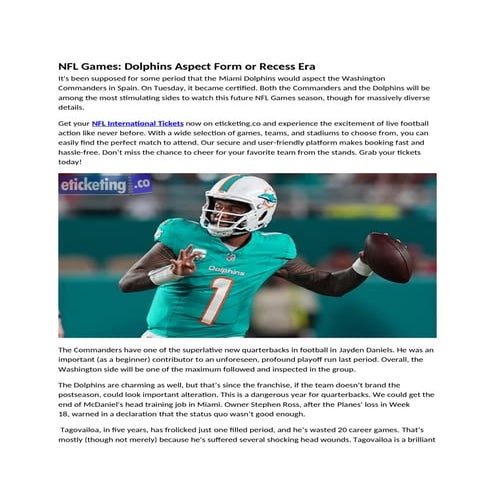 NFL Games Dolphins Aspect Form or Recess Era.docx