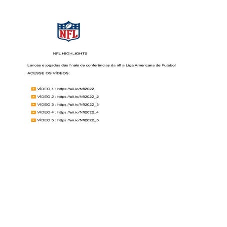 NFL HIGHLIGHTS | PDF