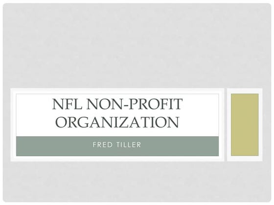The Organizational Structures of the NFL and Its Relation to Classical ...