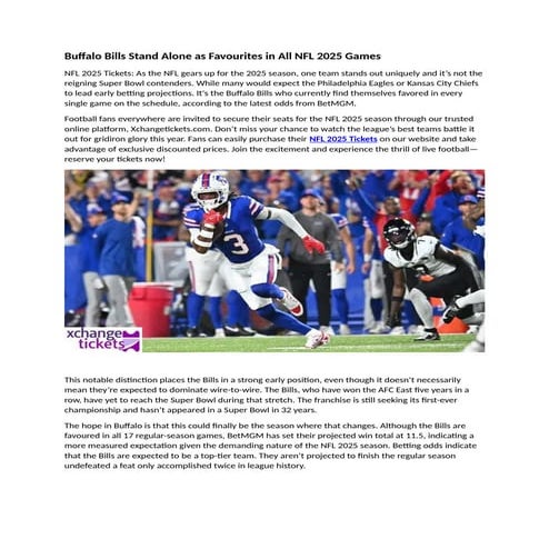 NFL Season 2025 Bills Stand Alone as Favorites in All 17 Games.docx