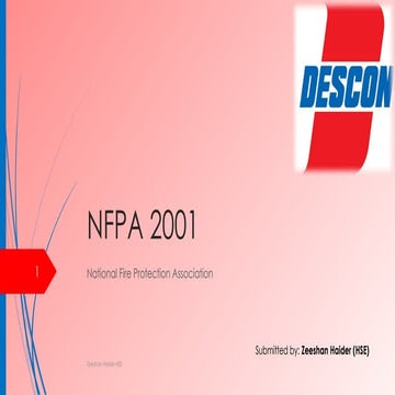 NFPA 2001 presentation on clean fire agent .pptx