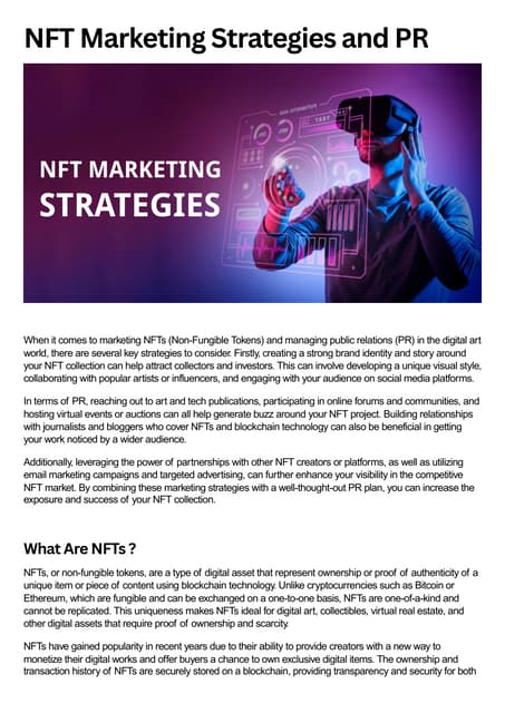 Discord marketing guide for nft projects | PPT