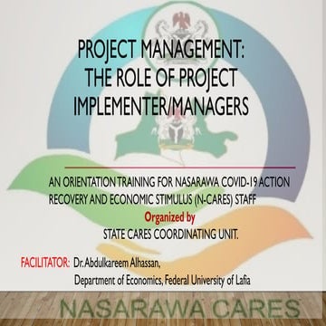 NG_CARES_ORIENTATION for project management and team building | PPTX