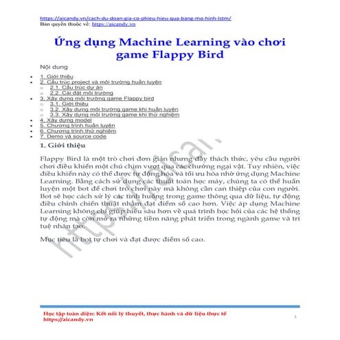 Ứng dụng Machine Learning vào chơi game Flappy Bird.pdf