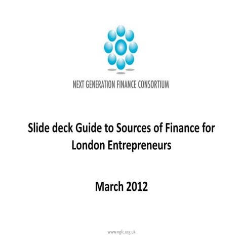 NGFC guide to sources of funding | PPT