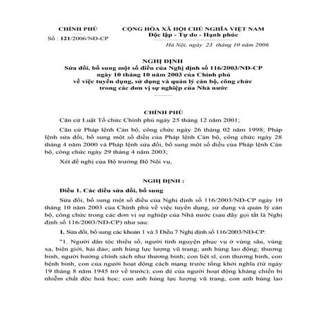 Nghi dinh 121ve sua doi, bo sung nghi dinh 116 | PDF