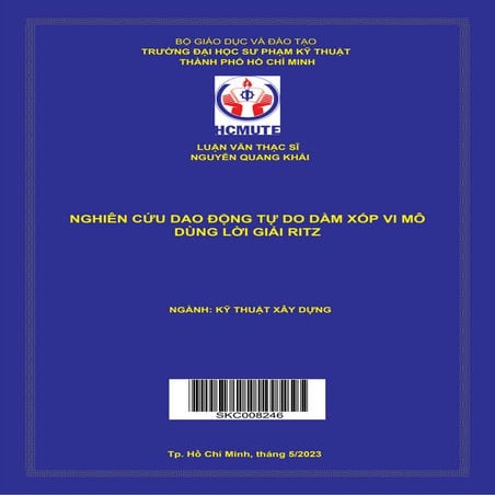 Nghiên cứu dao động tự do dầm xốp vi mô dùng lời giải Ritz.pdf