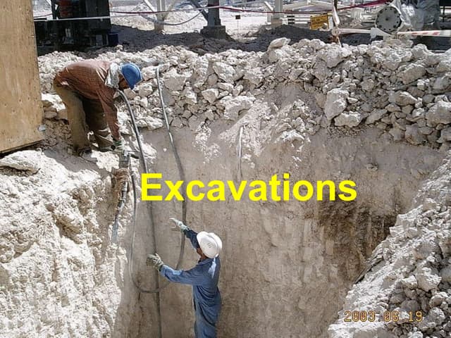 Barricading construction site and excavation | PPTX