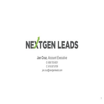 What is NextGen Leads? | PPT