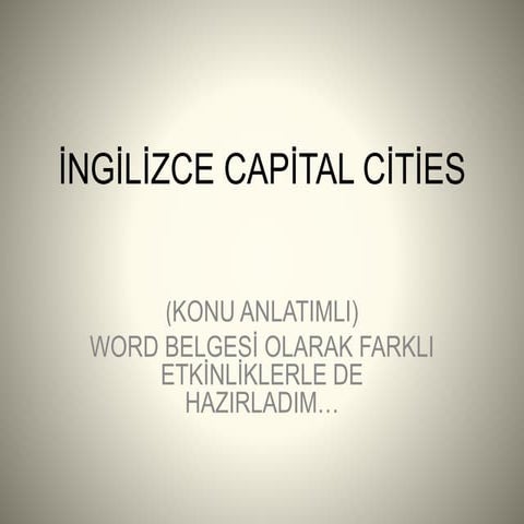 Capital Cities | PPT