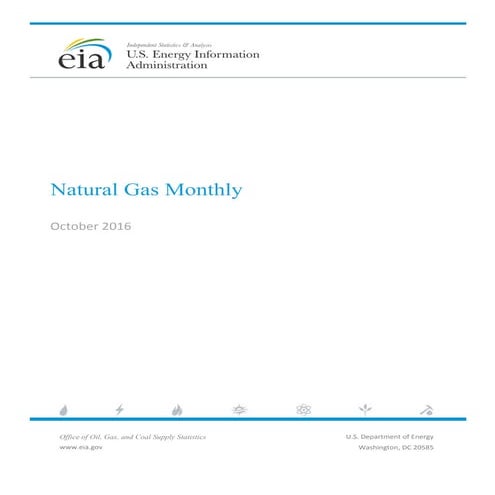 EIA Natural Gas Monthly Report - October 2016 | PDF