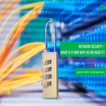 What is Network Security and Why is it Needed? | PPTX | Internet ...
