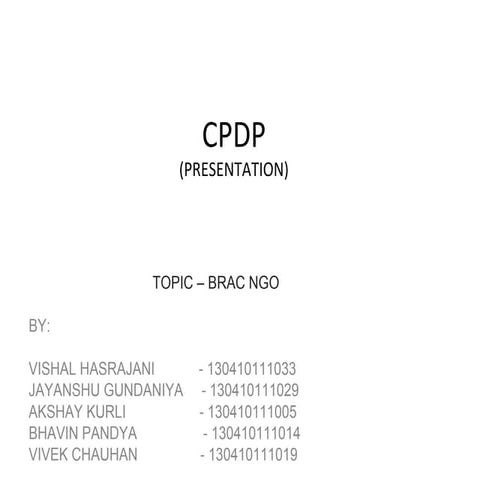 Ngo brac | PPT