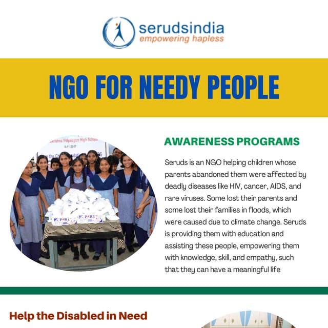 NGO for needy people | PDF | Medical Health