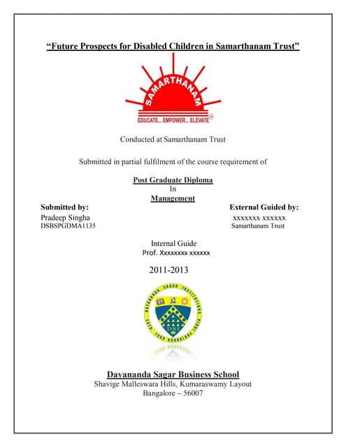 PROJECT REPORT ON NGOS (GOONJ & SAVE THE CHILDREN) | PDF