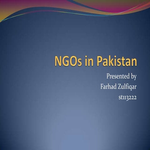 NGOs in pakistan | PPTX