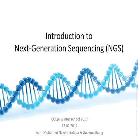 Introduction to Next Generation Sequencing | PPT