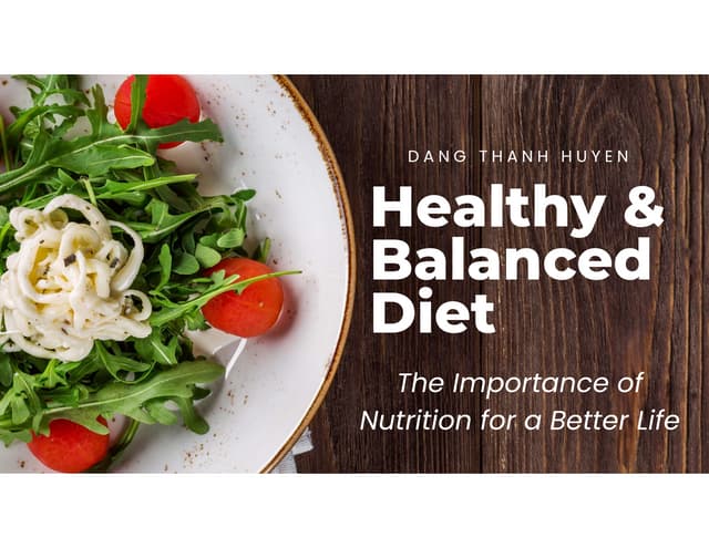 Health and balance diet | PDF