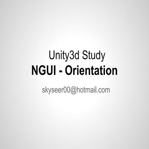 Ngui orientation | PPT