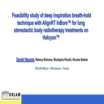 Feasibility Study of Deep Inspiration Breath-Hold Technique with AlignRT InBore™ for Lung ...