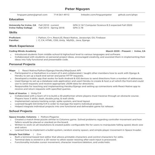 Resume | PDF