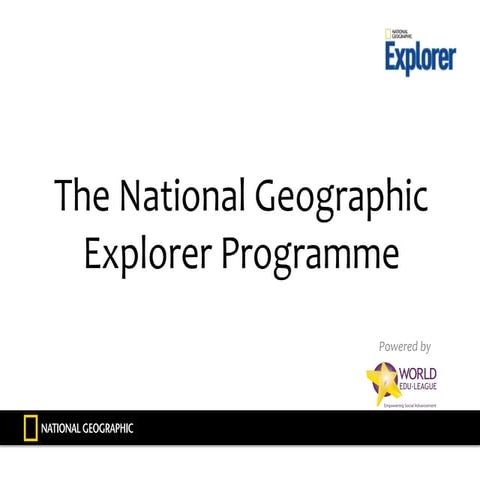 National Geographic Explorer 2015/2016 for Science | PPT
