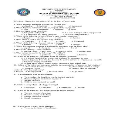 MAPEH 8 EXAM 2nd Quarter.docx