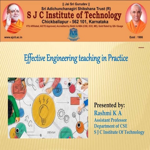 Effective engineering teaching in practice | PPTX