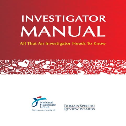 Nhg+investigator+manual+ +1st+edition | PDF