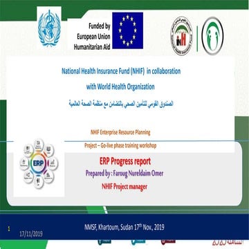Nhif erp progress report | PPTX