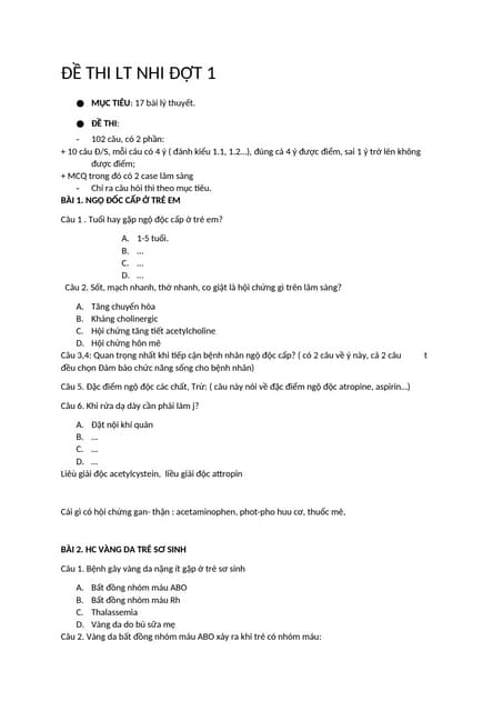 TRẮC NGHIỆM NHI III.docx