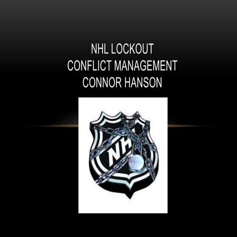 Nhl lockout slideshare 2 | PPTX | Ice Hockey | Sports