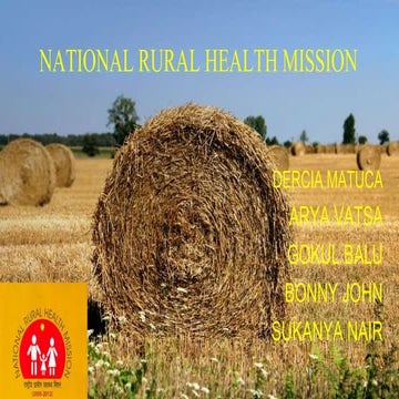 National Rural Health Mission | PPTX