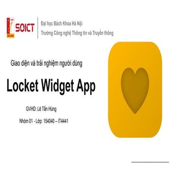 Case study: Research UX UI Locket Widget App | PPTX