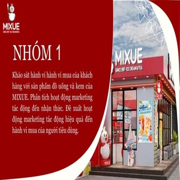 NHÓM 1-slide hành vi khách hàng chủ đề mixue | PPTX