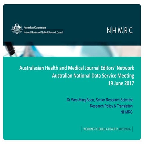 NHMRC and data sharing | PDF | Pharmaceutical Industry | Industries