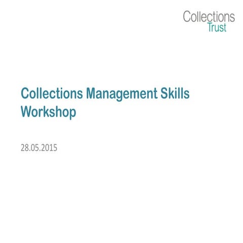 Developing Collections Management Skills | PPT