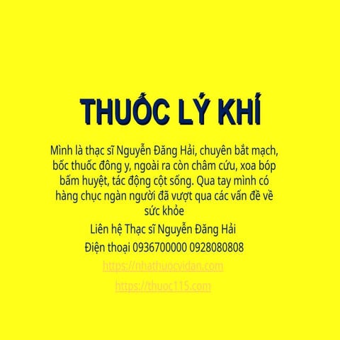 nhóm thuốc lý khí thạc sĩ Nguyễn Đăng Hải 0936700000 nhà thuốc vì dân ...