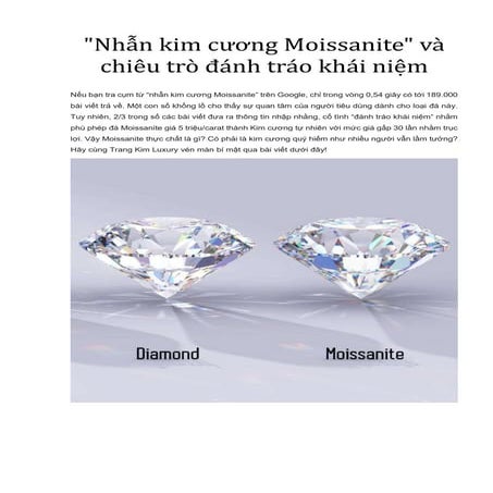 Nhẫn kim cương Moissanite | PDF
