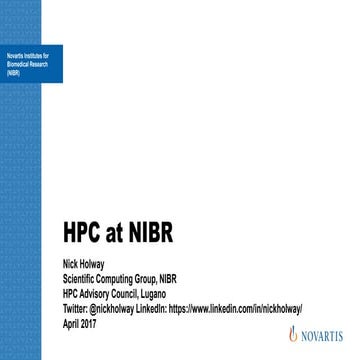 HPC at NIBR | PDF