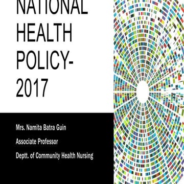 National Health Policy- 2017 | PPTX