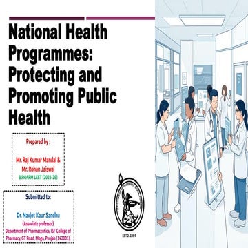 Social Health Programmes in India and the Strategic Role of WHO in ...