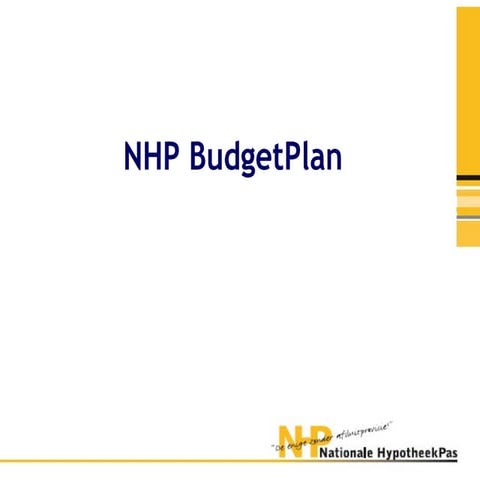 Nhp Budget Plan | PPT