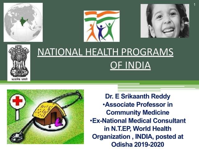 National health programme | PPTX