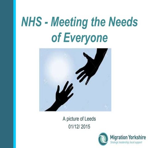 NHS - Meeting the needs of everyone | PPT