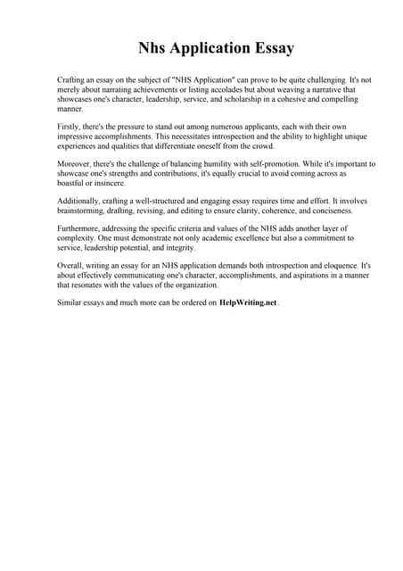 National Honor Society Essay Example.pdf