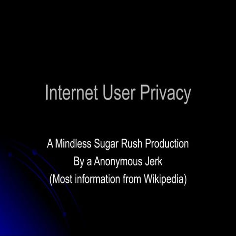 Internet Privacy | PPTX